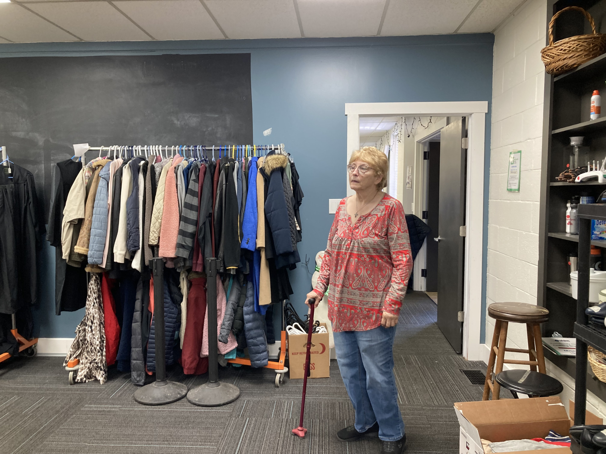 Clothing Closet Volunteer Jan is Happy to be Back - SHIM
